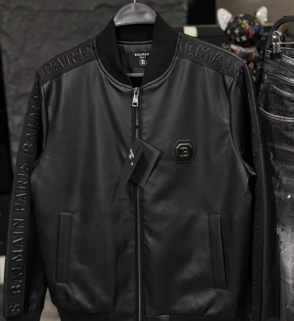 Balmain Men’s Leather (Suede) Jacket With Original Packing. – Fashion ...